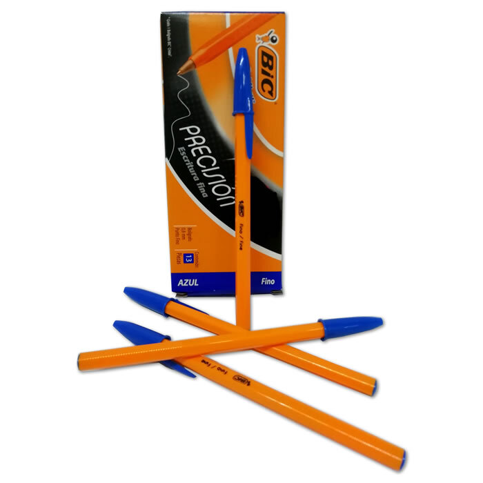 Lapicero Bic Azul Punto Fino :: Ciber Papelería